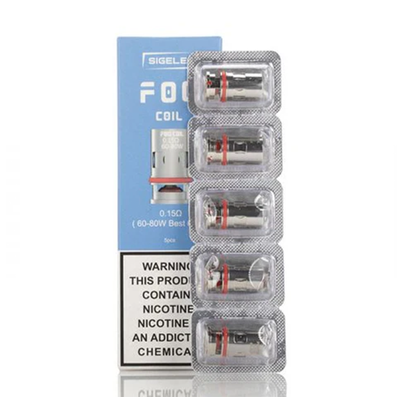 Sigelei FOG Replacement Coils – 5-Pack – SilverBack Distro LLC